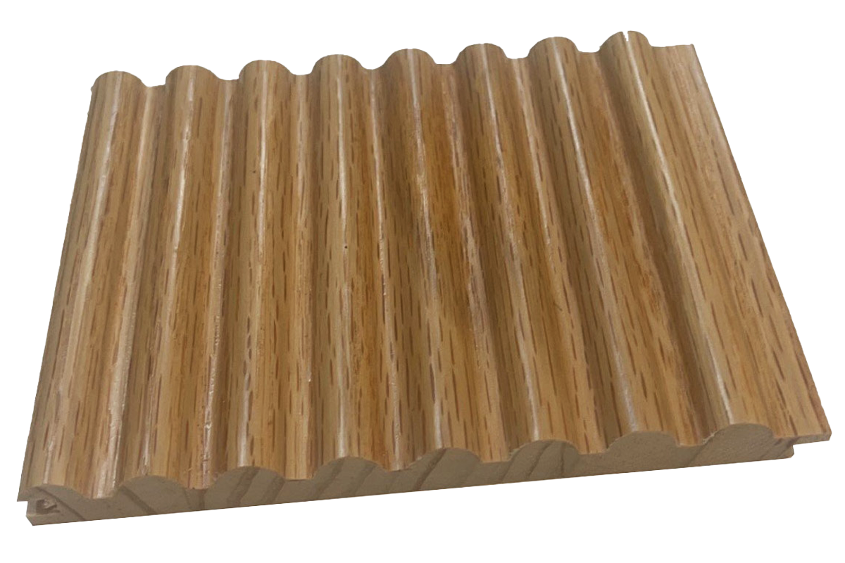 8 Half Round Slat Panel - Natural Oak Veneer (J Collection) — WALLS Decor
