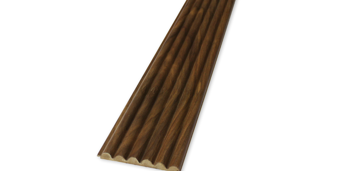 6 Half Round Slat Panel - Walnut Veneer (J Collection) — WALLS Decor