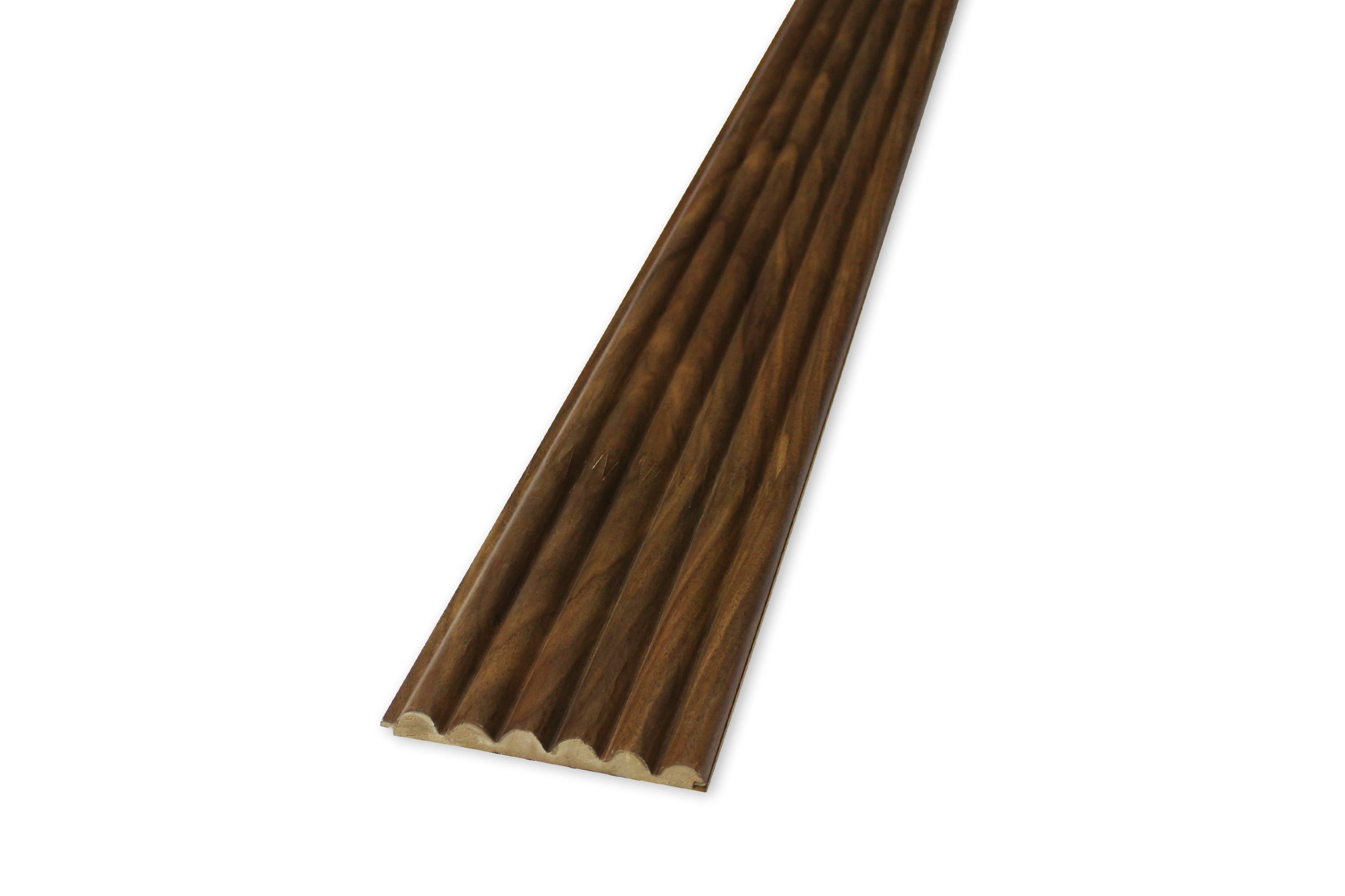 6 Half Round Slat Panel - Walnut Veneer (J Collection) — WALLS Decor