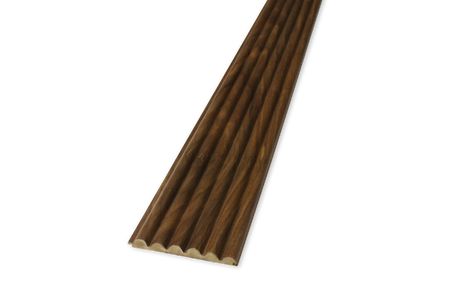 6 Half Round Slat Panel - Walnut Veneer (J Collection) — WALLS Decor