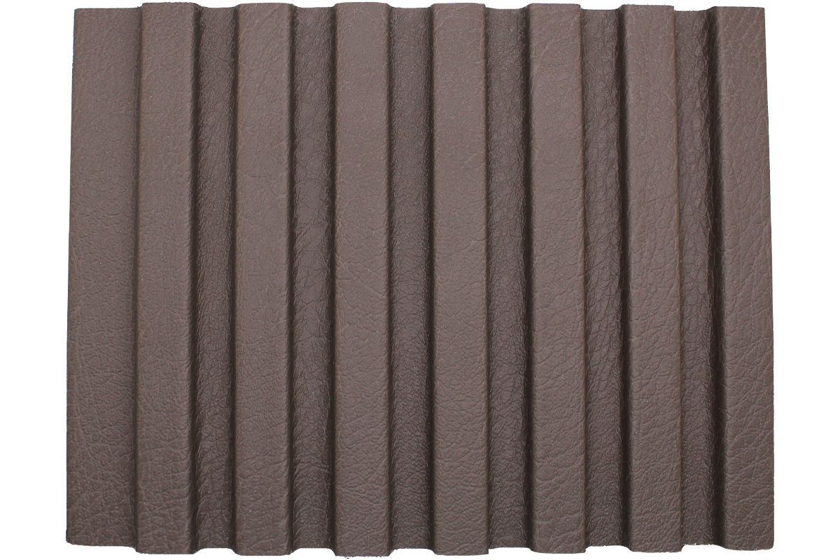 6 Stripe Fluted Leather Panel - Gray (#510) — WALLS Decor