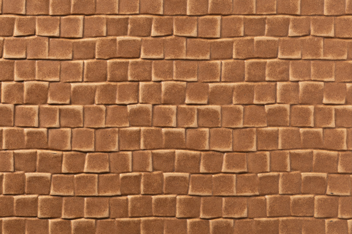 Brown Blocks Textured Panel - Paintable — WALLS Decor