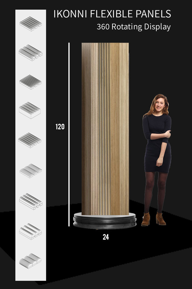 Ikonni Flexible panels showroom display — WALLS Decor