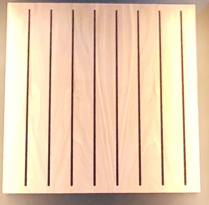 Western Rib Black MDF Core - Walnut Veneer Finish — WALLS Decor