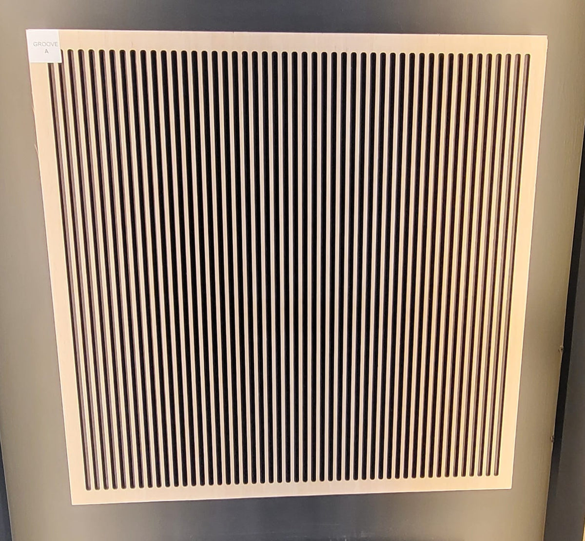 Euro Rib Black MDF Core - White Oak Veneer Finish — WALLS Decor